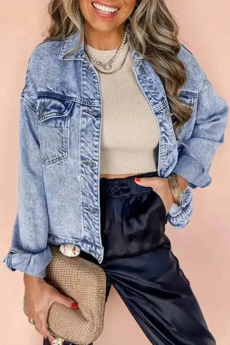 Denim Dreamer's Jacket - Stylish Denim Jacket | Casual Wear – Fashionfitz